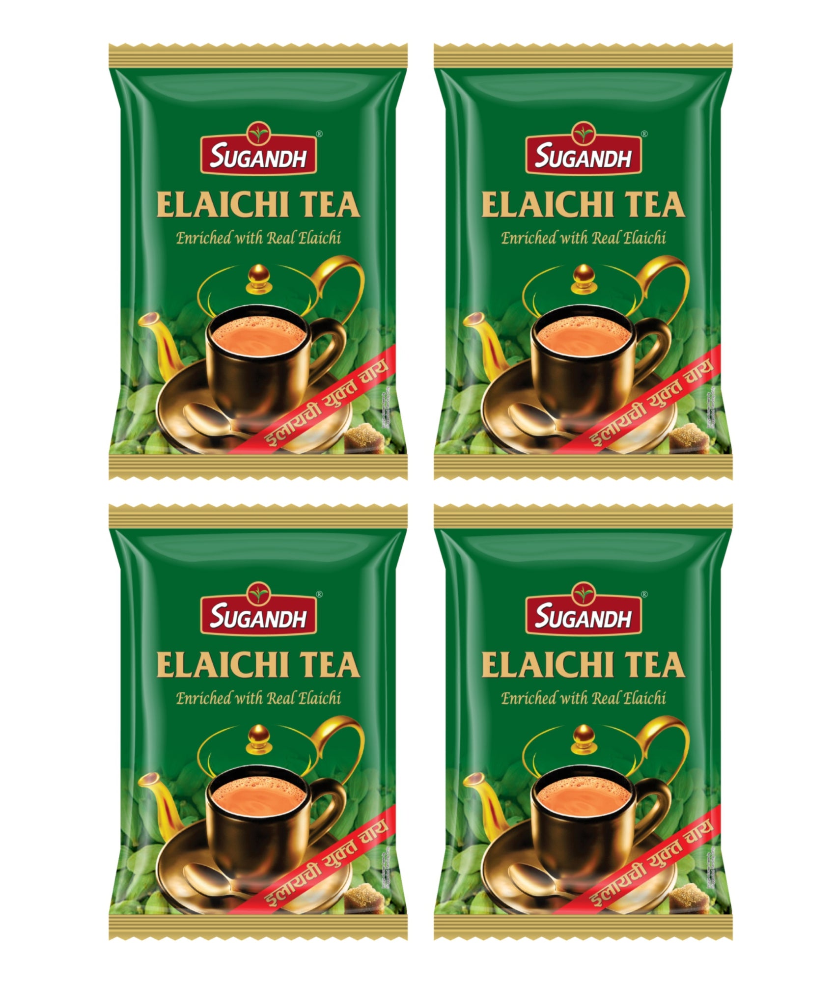 Sugandh Elaichi Tea 800g (Pack of 4 x 200g Each) – Sugandh Tea
